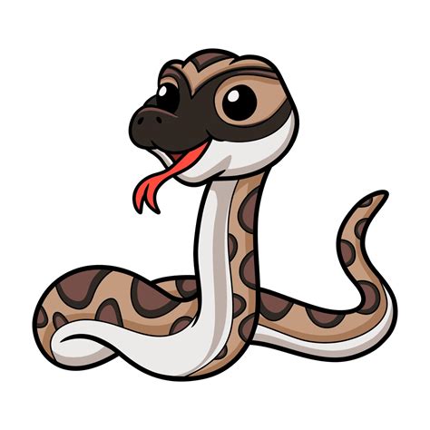 Cute Python Molurus Bivittatus Cartoon 20126758 Vector Art At Vecteezy