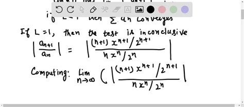 SOLVED In The Following Exercises Find The Radius Of Convergence R And