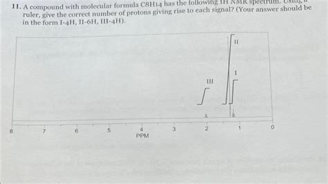 Solved 11 A Compound With Molecular Formula C8h14 Has The