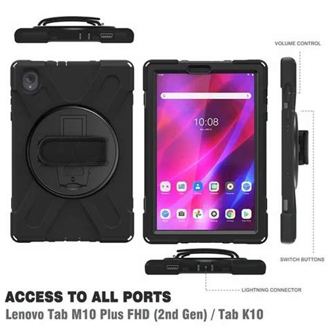 Proelite Rugged Layer Armor Case Cover For Lenovo Tab K Fhd Tb X C F Tb X C X Tb