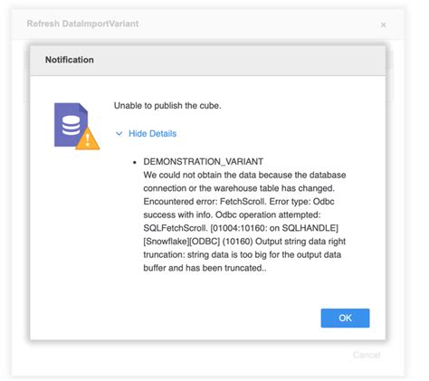 Kb484912 Odbc 10160 String Data Right Truncation Error Is