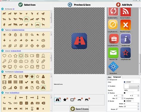 フラットデザインのアプリアイコンをさくっと作る方法 tips qiita