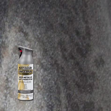Rust Oleum Universal 12 Oz All Surface Aged Metallic Weathered Steel
