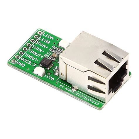 Ethernet Connector Board Mikroe 224 Debug Store Uk