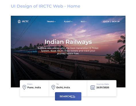 Irctc Uxui Design On Behance
