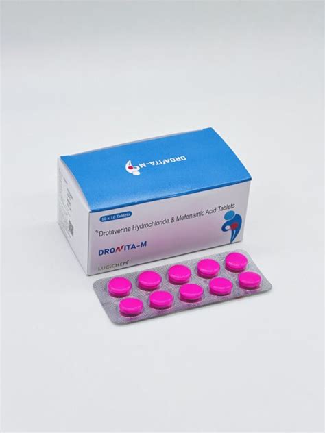 Mefenamic Acid 250mg And Drotaverine 80mg Tablet Manufacturer Supplier Pcd Franchise