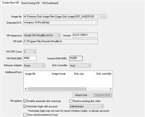 Osforensics Faqs Booting A Forensics Image On A Virtual Machine