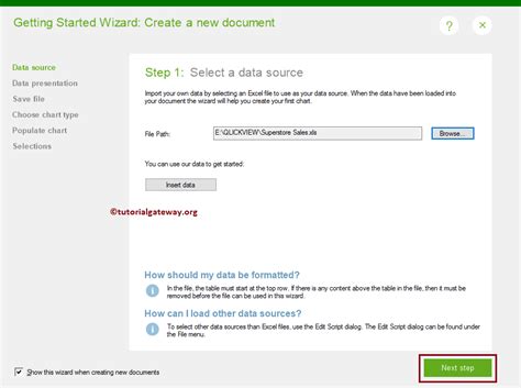 Create New Qlikview Report Using Wizard