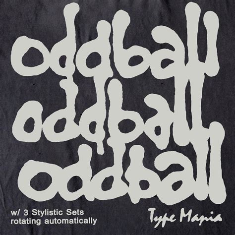 Oddball Tm 90s Inspired Blobby Handwritten Display Font 6tm® Magazine