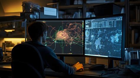 Premium Ai Image An Individual In A Data Analysis Lab Working On A