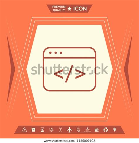 Code Editor Icon Stock Vector Royalty Free Shutterstock