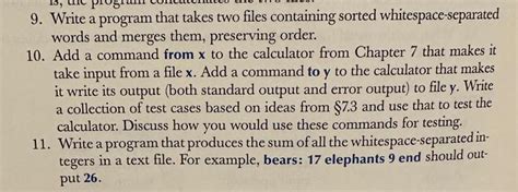 9 Write A Program That Takes Two Files Containing