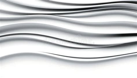 Abstract White Waves Smooth Curves Elegant Design Background Stock Illustration Illustration