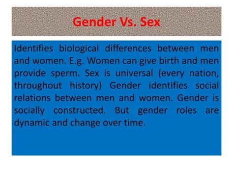 gender and sex ppt pptx