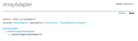 Android Is Adapter Is Super Interface Of All Adapter Stack Overflow