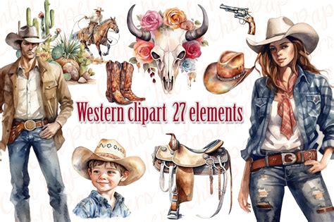 Clipart Cowgirl