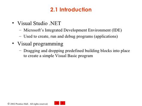 02 Intro To Vb Net Ide