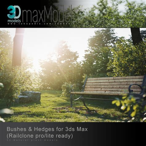 Jual Semak And Tanaman Pagar Untuk 3ds Max Railclone Prolite Ready