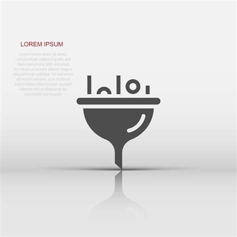 Premium Vector Filter Icon In Flat Style Funnel Vector Illustration