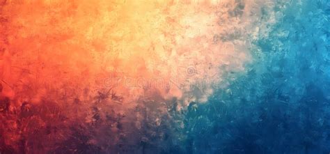 Abstract Grainy Texture Background With Blue Orange Red Tones Stock Illustration