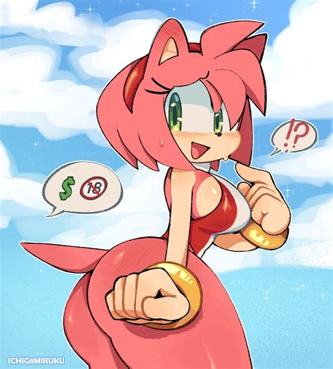 Amy Rose Sonic Drawn By Ichig Miruku Danbooru