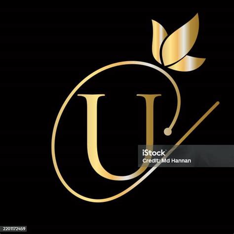 아름다움과 패션 로고는 사치품 부티크 및 화장품 기호 벡터 템플릿에 대한 편지 U에 있습니다 0명에 대한 스톡 벡터 아트 및 기타 이미지 Istock