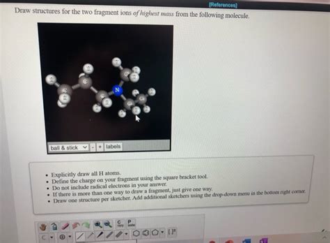 Solved [references Draw Structures For The Two Fragment