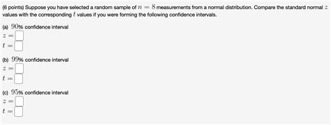 solved 6 points suppose you have selected a random sample