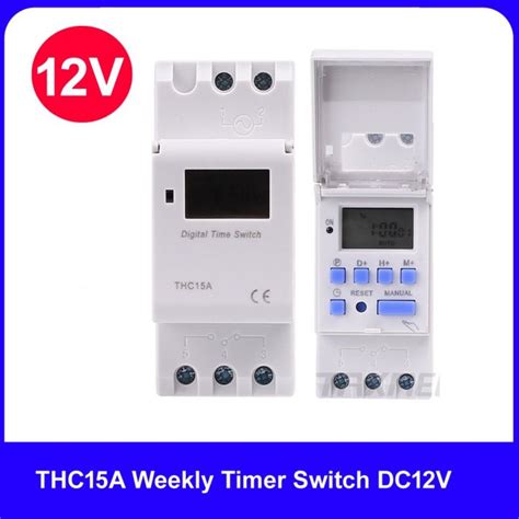 Thc15a Weekly Timer Switch Dc 12v Digital Programmable Time Switch Automatic Onoff Control Thc15a Weekly Timer Switch Dc 12v Digital Programmable Time Switch Automatic Onoff Control