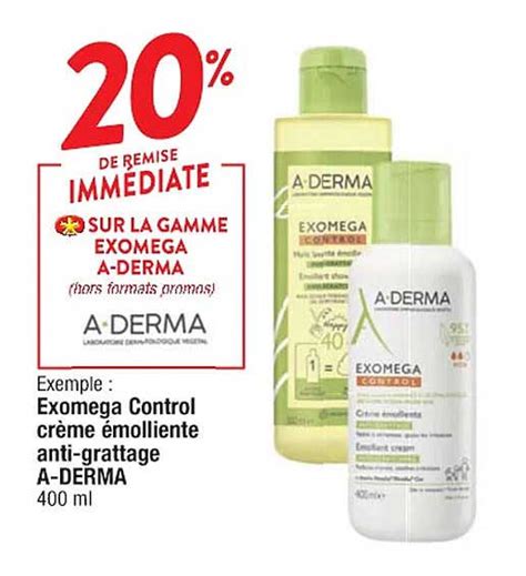 Promo Exomega Control Crème émolliente Anti-grattage A-derma chez Cora ...