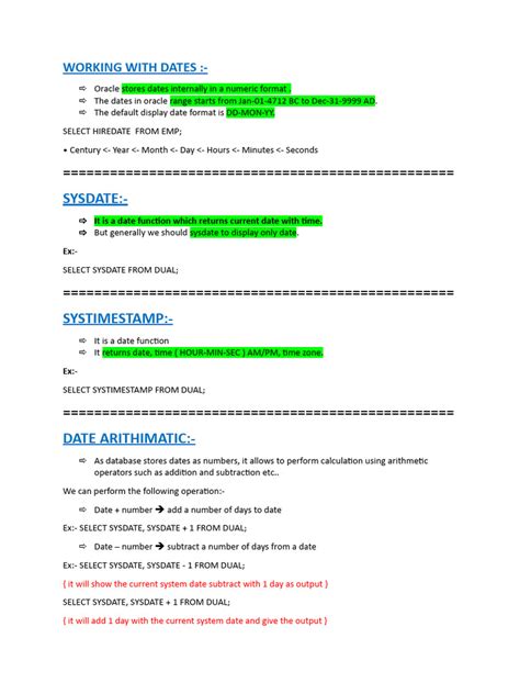 10 03 24 Sysdate Date Function Add Months Month Between Next Day Last Day Trunc