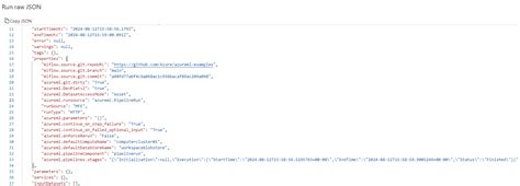 Git Integration Properties Dont Appear In The Raw Json Output When