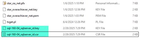 configuring tls certificates for sql server