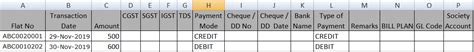 How To Make Debit Credit Entry In Bulk Through Excel Facility Technology