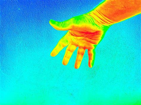 Thermal Image Recordings Of Temperature Differences Radiation Technology Science Photo