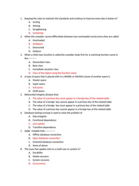 Database Administration Level Iv Theory Exam 12 Pdf Databases