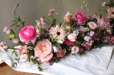 화훼장식기능사 플로리스트 자격증 학원 안단테블룸 수업 기록 단상장식 수업 네이버 블로그