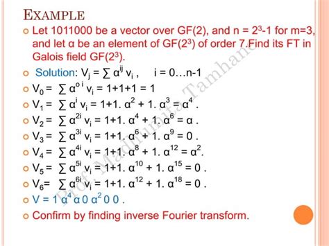 Bch And Reed Solomon Codes Generation In Frequency Domain Ppt