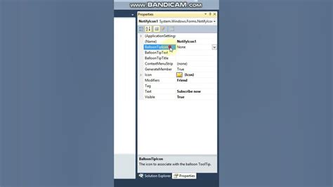 How To Set Notification Using Notifyicon In Vbnet Youtube