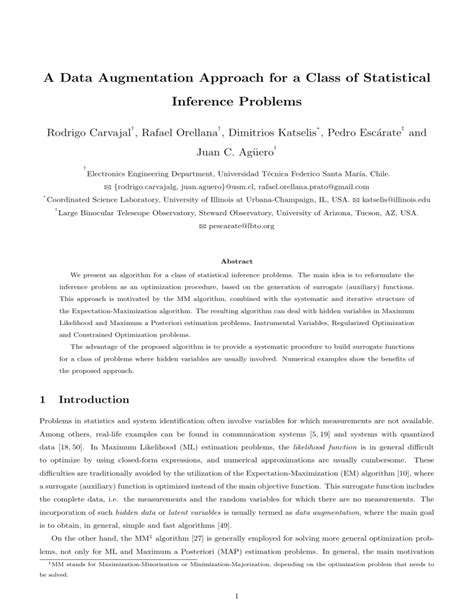 Data Augmentation For Statistical Inference Problems