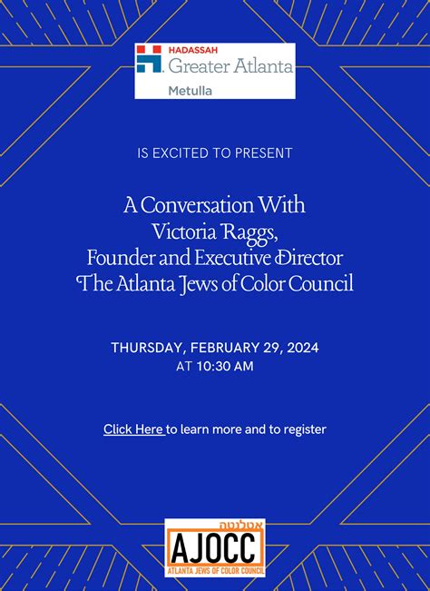 Hadassah Metulla Atlanta Jews Of Color Atlanta Jewish Connector