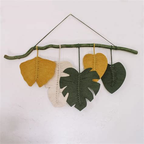 Панно листя макраме — ціна 2500 грн у каталозі Панно Купити товари для дому та побуту за