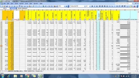 Excel Lighter Despatch Demmurage Calculation By Md Hasan Toufik Imam