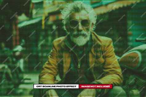 Premium Psd Crt Scanline Photo Effect