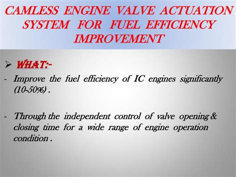 Ppt Presentation On Camless Engine Powerpoint Presentation Free Download Id 2237561