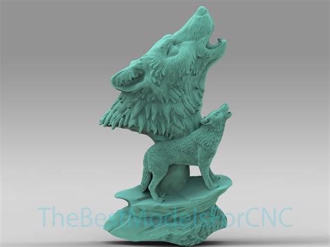Файл 3d 3d модель Stl файл для Cnc Router Laser And 3d Printer Howling