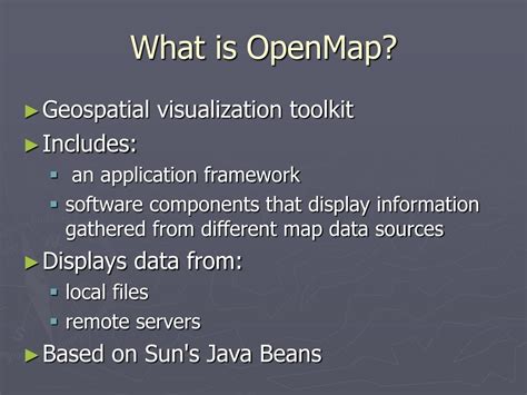 PPT OpenMap Toolkit PowerPoint Presentation Free Download ID