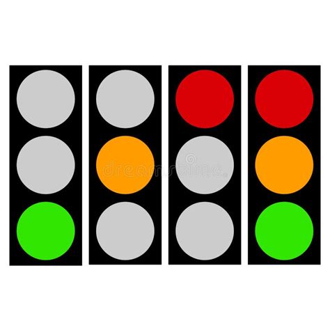 Traffic Light Traffic Lamp Semaphore Vector Illustration Icon Stock Vector Illustration Of