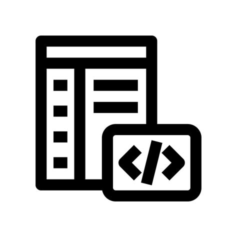 Coding Icon For Your Website Mobile Presentation And Logo Design 19518359 Vector Art At Vecteezy