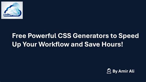 7 Css Generators That Will Save You Hours